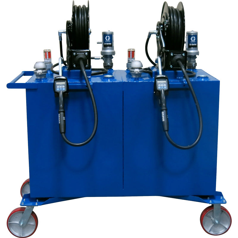 75 Gallon (2-Fluid) Steel Tank on Casters with 3:1 Pump Package ...