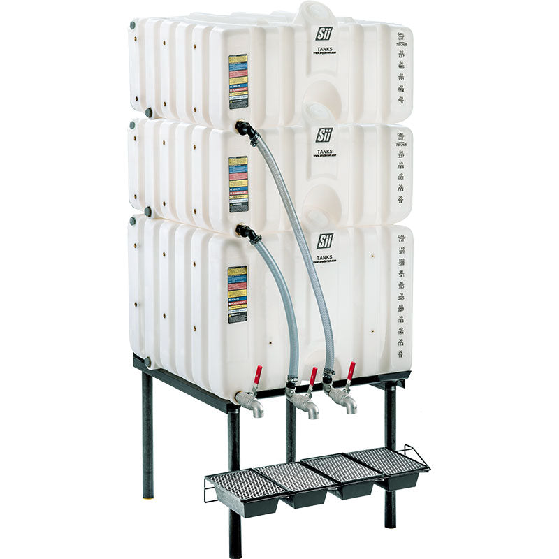 120/80/80 Gallon Cubetainer Gravity Feed System | Proformance Supply